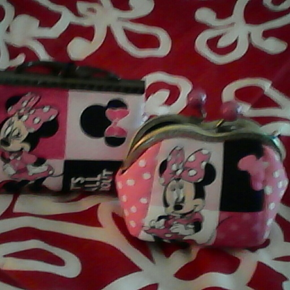 Bags | Handmade Minnie Mouse Coin Purse Set | Poshmark